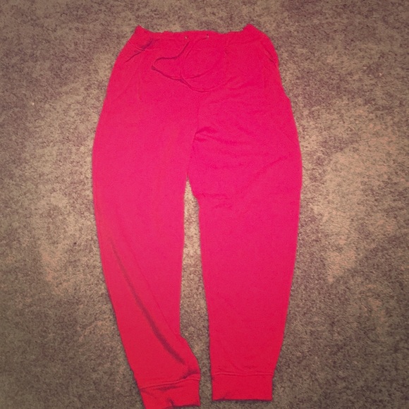 Zine Clothing | Pants | Red Zine Parachute Pants | Poshmark